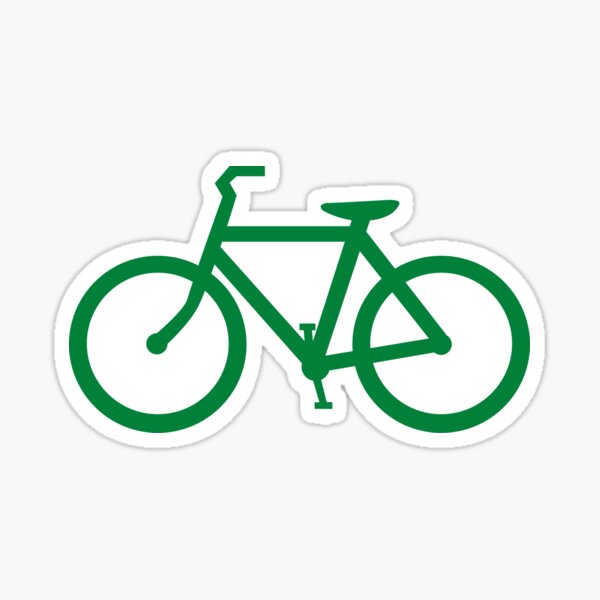 "bike route" Sticker for Sale by theartofdang | Redbubble