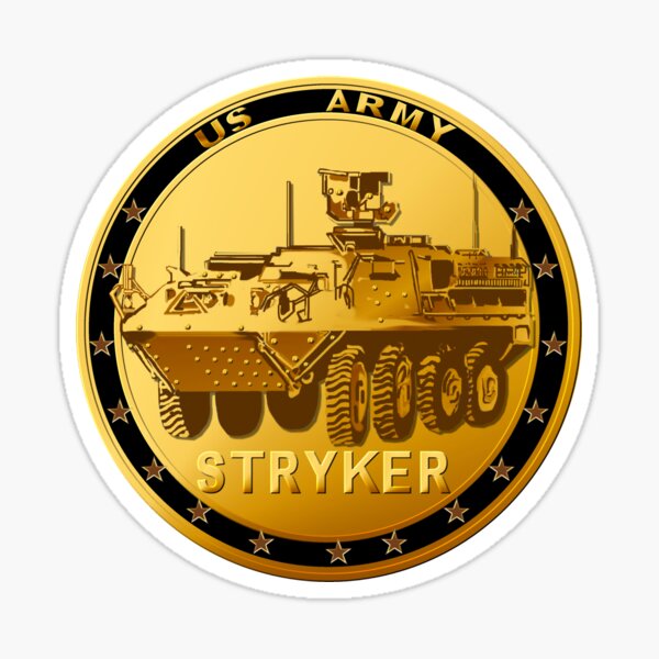 "Golden Stryker Medal" Sticker for Sale by Lotacats | Redbubble