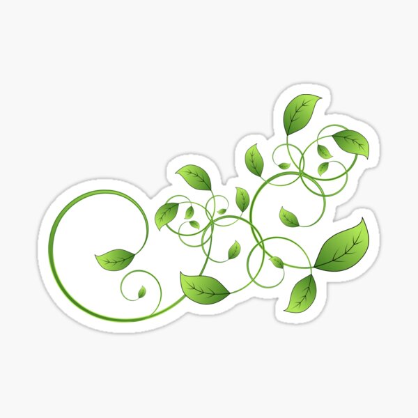 "Vine leaves" Sticker by sgame | Redbubble