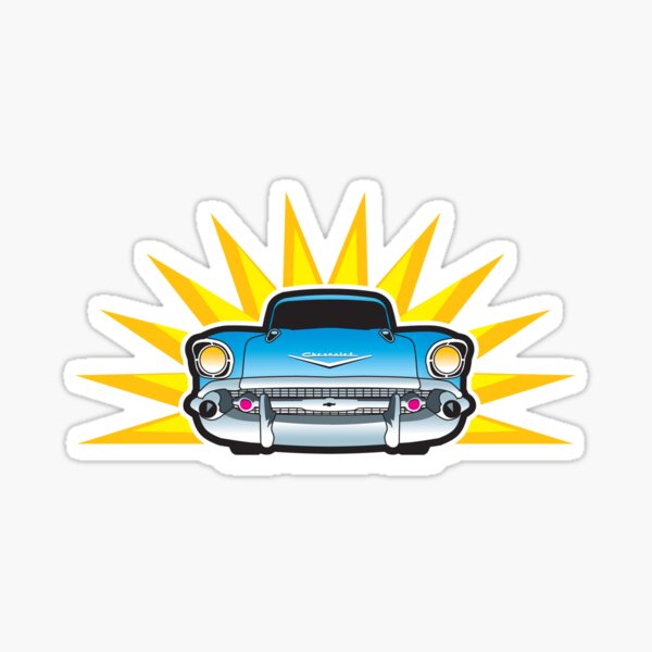 "57 Chev" Sticker for Sale by mmawson | Redbubble