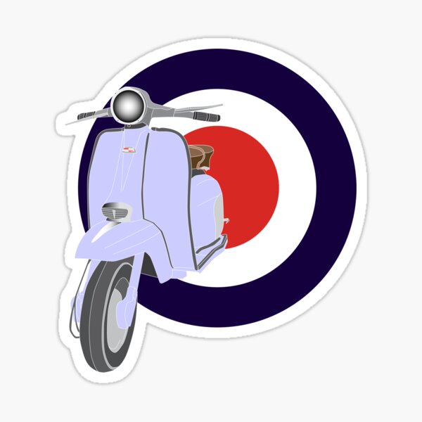 "Mod Scooter" Sticker by bombadeo | Redbubble