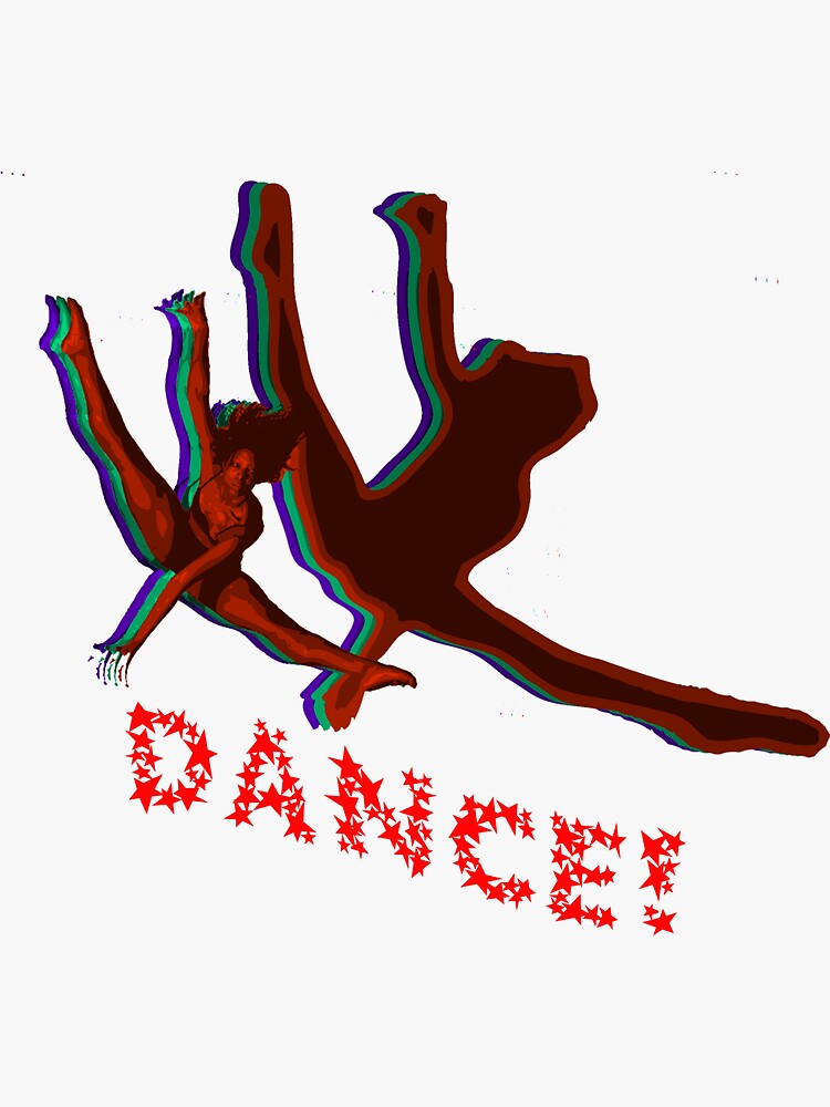 "Shadow Dancer " Sticker for Sale by TeeArt | Redbubble