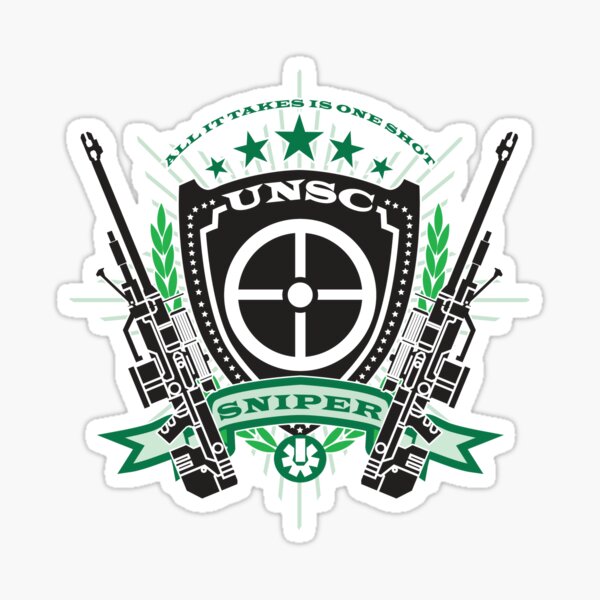 "UNSC Sniper" Sticker by DetourShirts | Redbubble