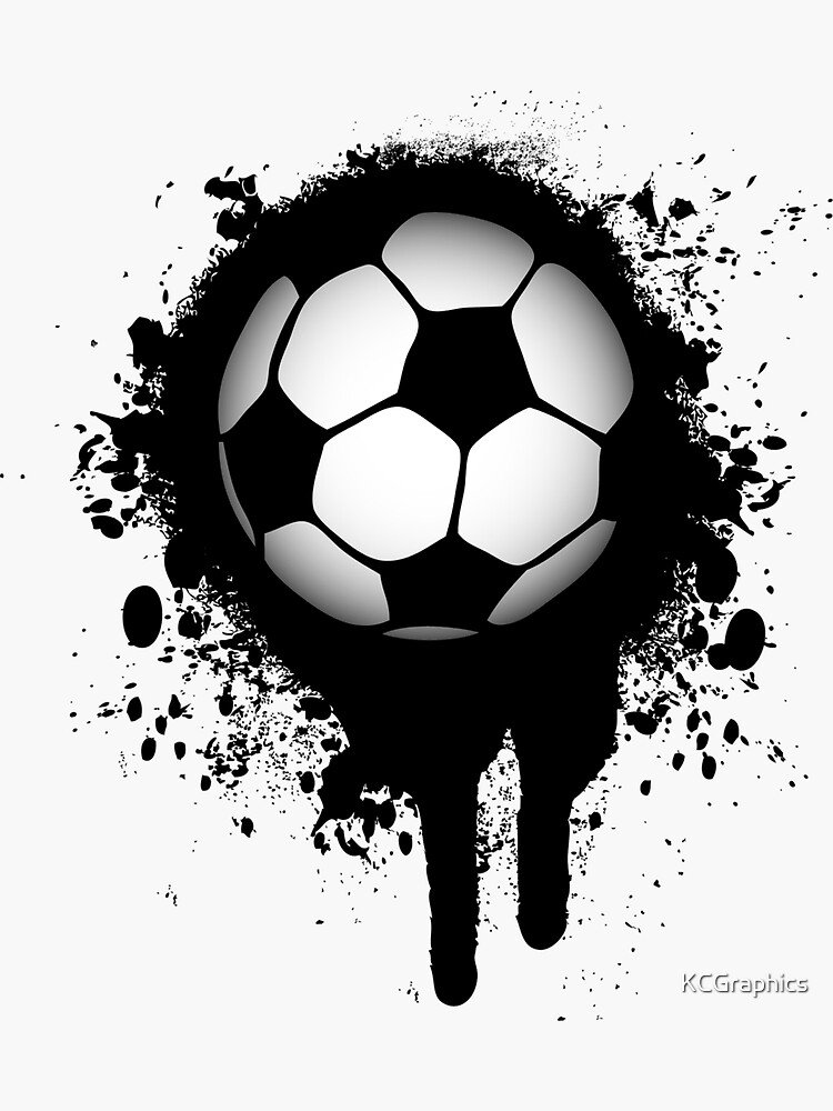 "Soccer Splat" Sticker for Sale by KCGraphics | Redbubble