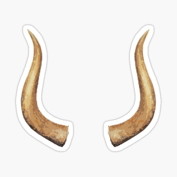 "Bull Horns" Sticker for Sale by antsp35 | Redbubble