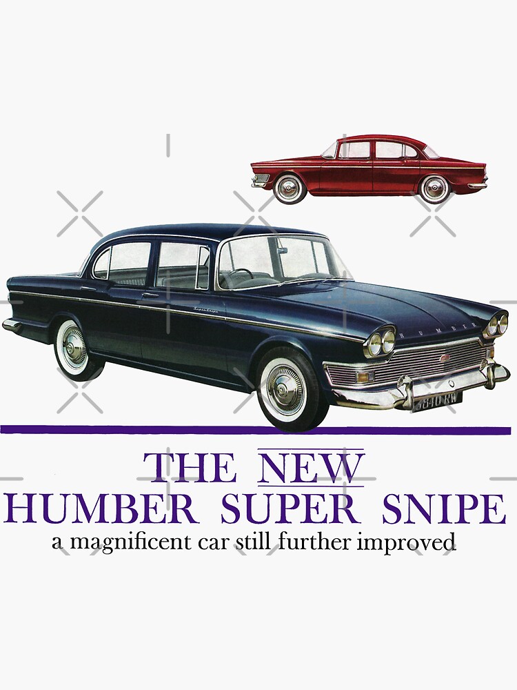 "HUMBER SUPER SNIPE" Sticker for Sale by ThrowbackMotors | Redbubble