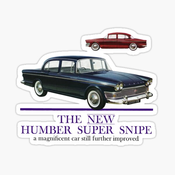 "HUMBER SUPER SNIPE" Sticker for Sale by ThrowbackMotors | Redbubble