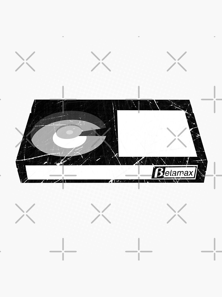 "Betamax Tape" Sticker for Sale by synaptyx | Redbubble
