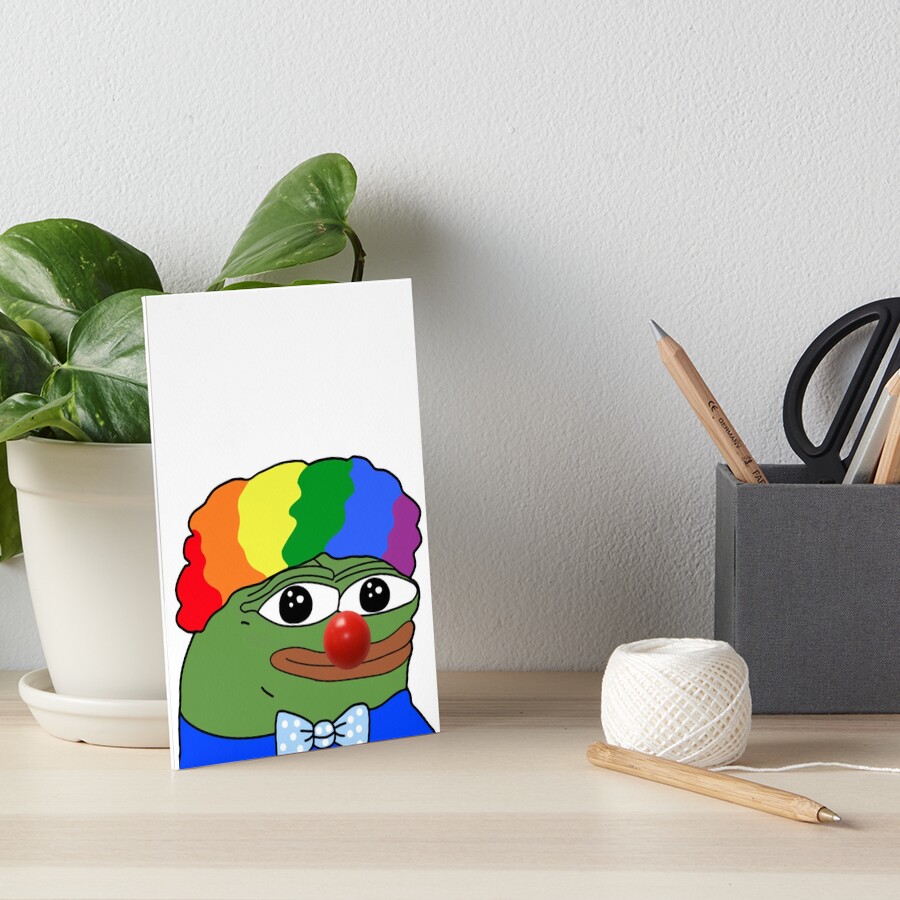 Lámina rígida «pepe la rana payaso dank meme» de GoldenMinerMan3 ...