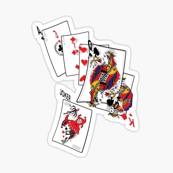 "playing cards" Sticker for Sale by andreisky | Redbubble