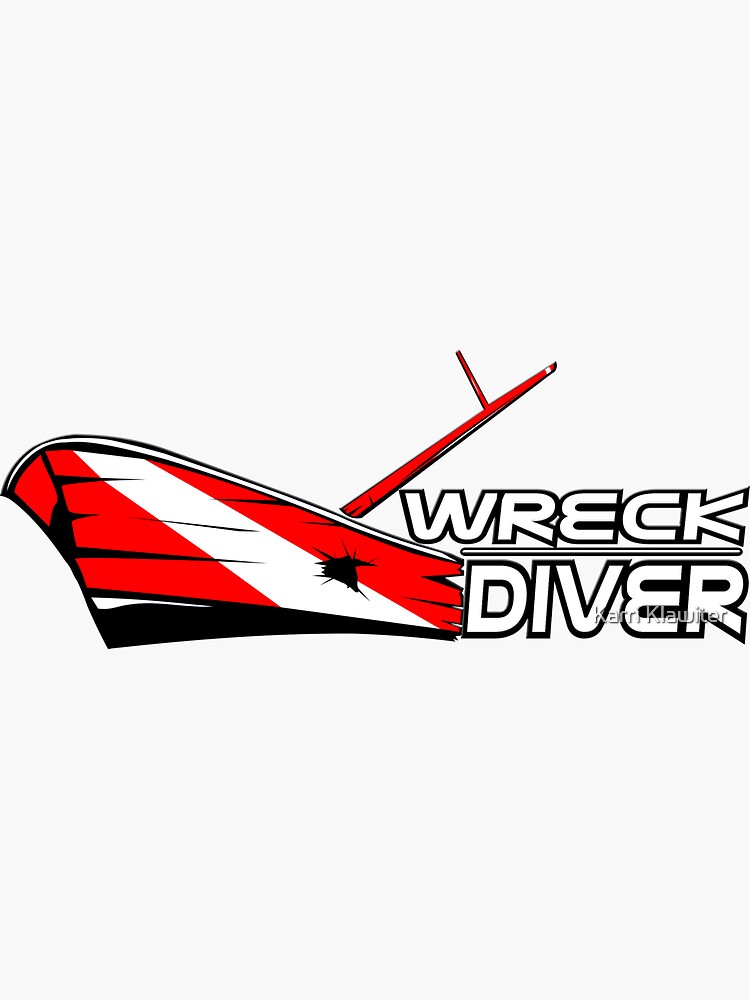 "Wreck Diver" Sticker for Sale by kek19 | Redbubble