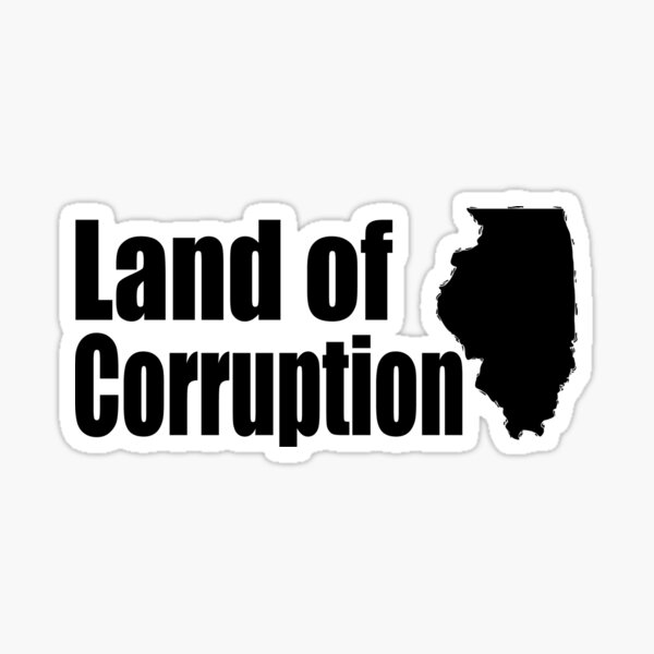 "Land of Corruption" Sticker for Sale by brattigrl | Redbubble