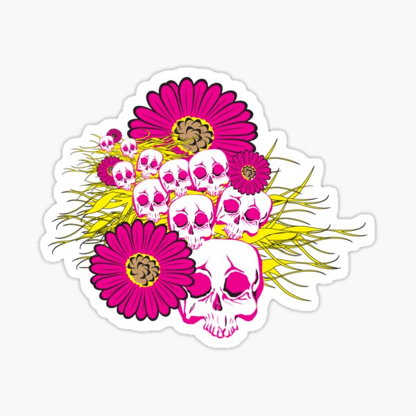 "Death Flower" Sticker for Sale by block33 | Redbubble