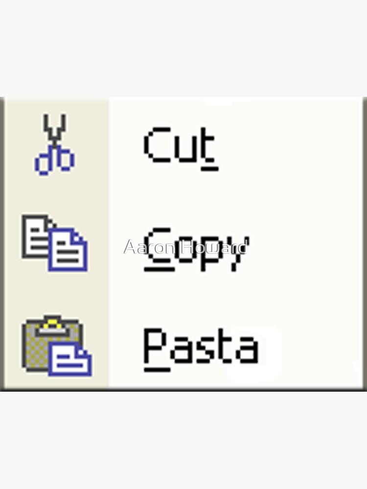 "Cut Copy Pasta" Sticker for Sale by GreasyGrandma | Redbubble