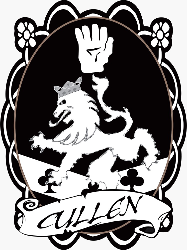 "Cullen Family Crest" Sticker for Sale by block33 | Redbubble