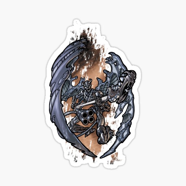 "Minigun Guitar 002" Sticker by IanSokoliwski | Redbubble