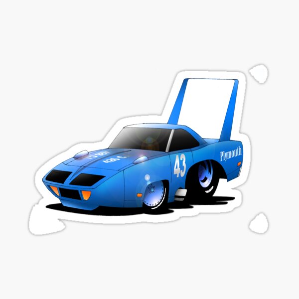 "Plymouth Road Runner Superbird" Sticker for Sale by Geetee | Redbubble