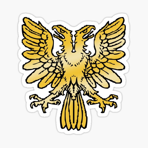 "Double Headed Eagle" Sticker by stuartist | Redbubble