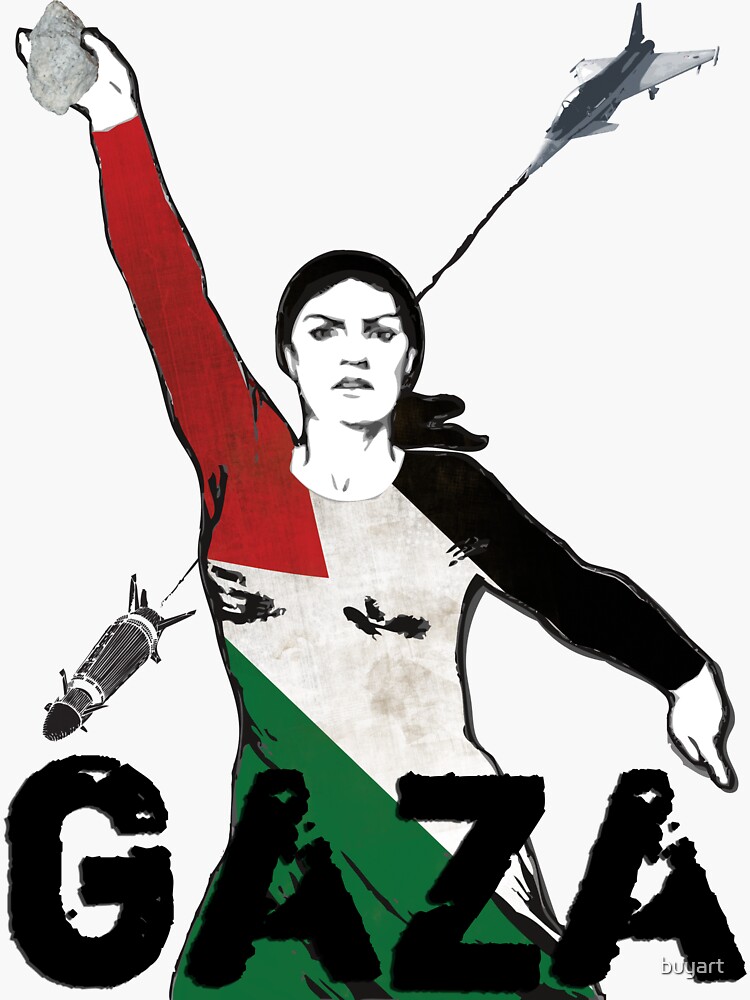 "GAZA..." Sticker by buyart | Redbubble