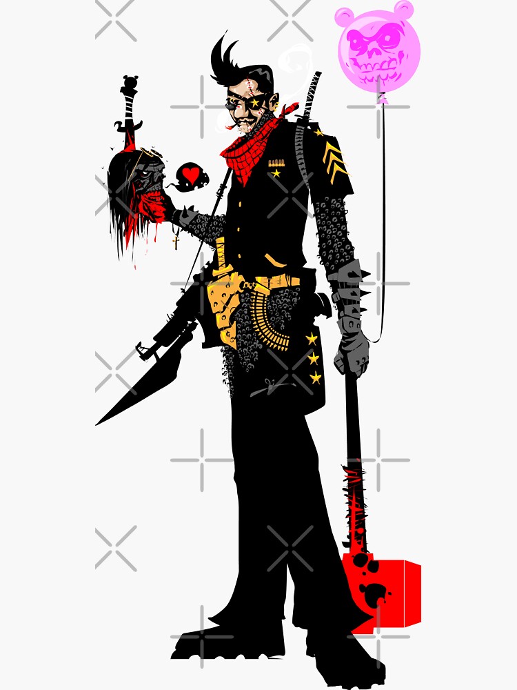 "Hector "The Hammer" Jones" Sticker by simonsherry | Redbubble