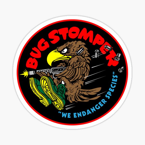"Bug Stomper" Sticker for Sale by superiorgraphix | Redbubble