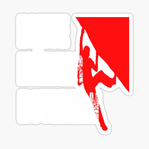 "Real men bouldering saying man climbing" Sticker for Sale by jonas2256 ...
