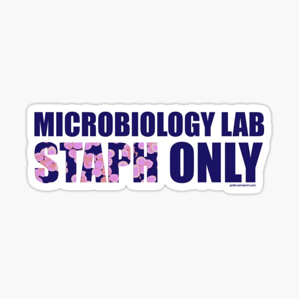 "Microbiology Lab - Staph Only (Blue / Pink)" Sticker for Sale by ...