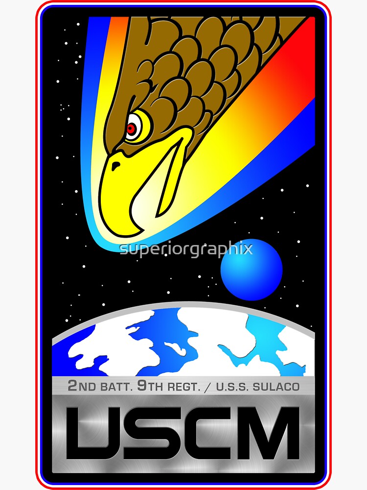 "USCM (Aliens)" Sticker by superiorgraphix | Redbubble