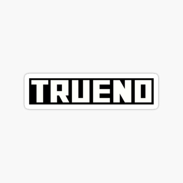 "Trueno" Sticker for Sale by Forklift | Redbubble
