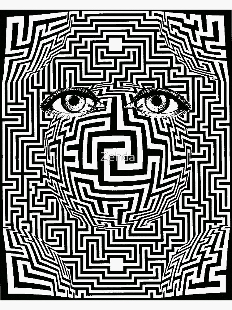 "Distorted Vision" Sticker by Zehda | Redbubble