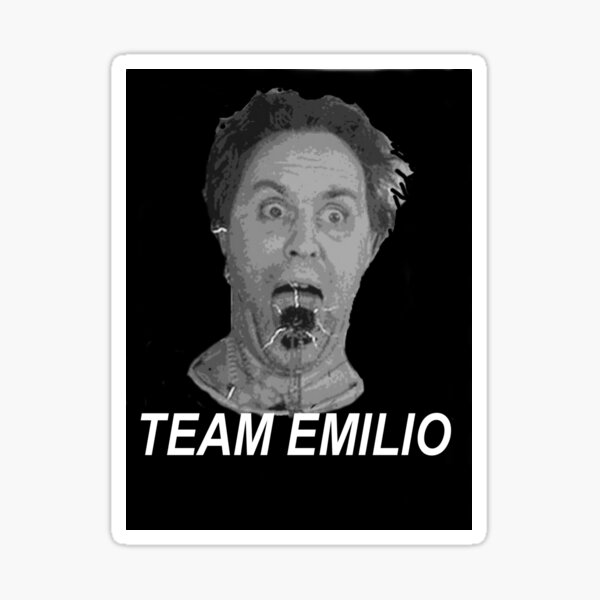 "Team Emilio" Sticker for Sale by why5 | Redbubble
