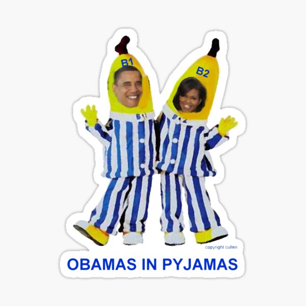 "OBAMAS IN PYJAMAS" Sticker by wick | Redbubble