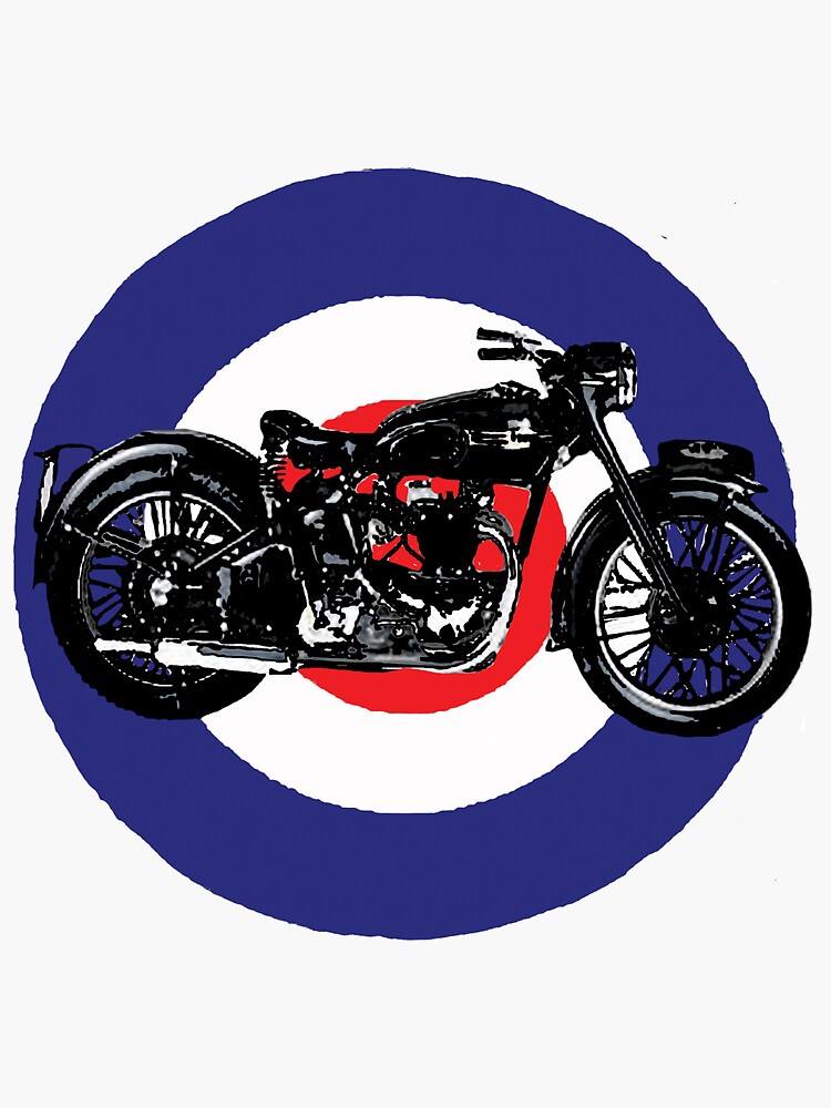 "Classic British Bike" Sticker for Sale by davepockett | Redbubble