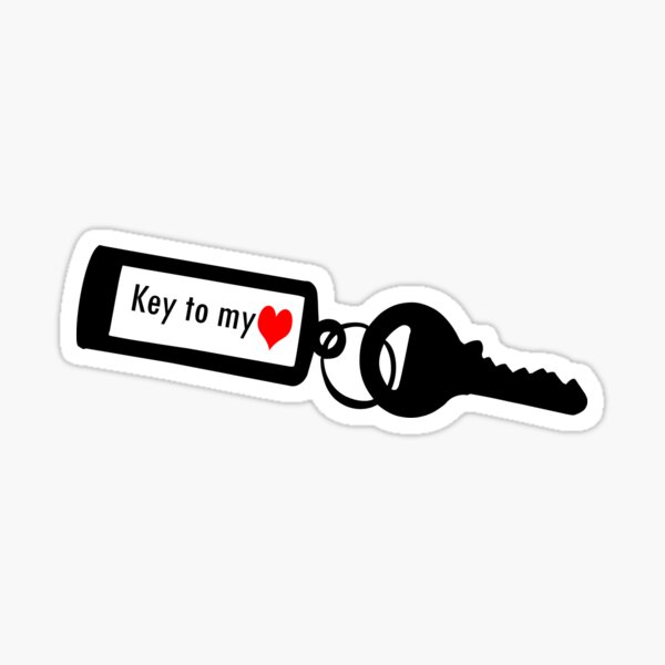 Key To My Heart Stickers | Redbubble