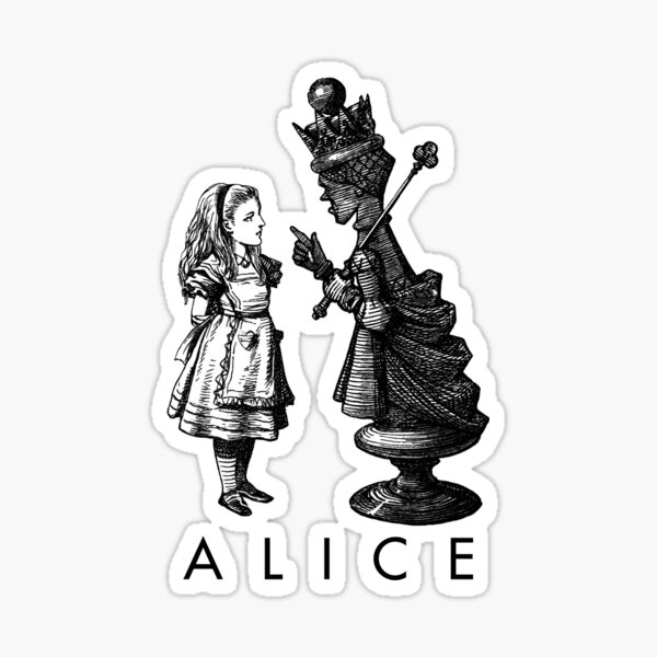 "Alice" Sticker by DavidTribby | Redbubble