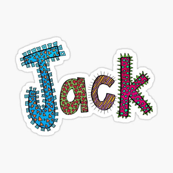 "Jack" Sticker for Sale by damiankafe | Redbubble