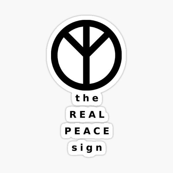 Down Peace Sign Upside Stickers | Redbubble
