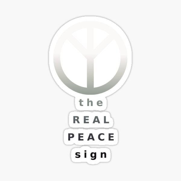 Down Peace Sign Upside Stickers | Redbubble