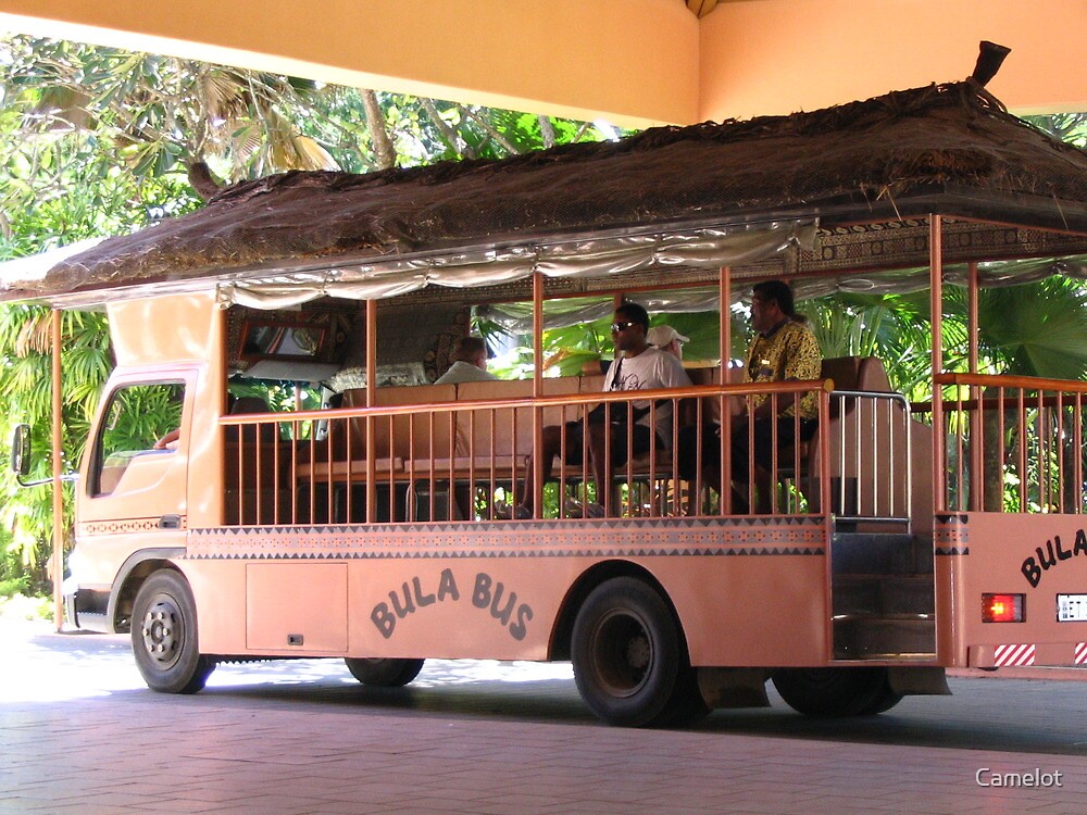 "Bula Bus Fiji" by Camelot | Redbubble