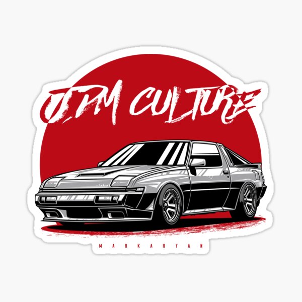 "JDM Culture. Starion" Sticker by OlegMarkaryan | Redbubble