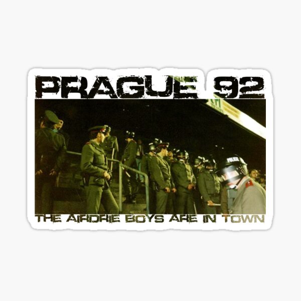 "Prague 92" Sticker by Airdrieonians | Redbubble