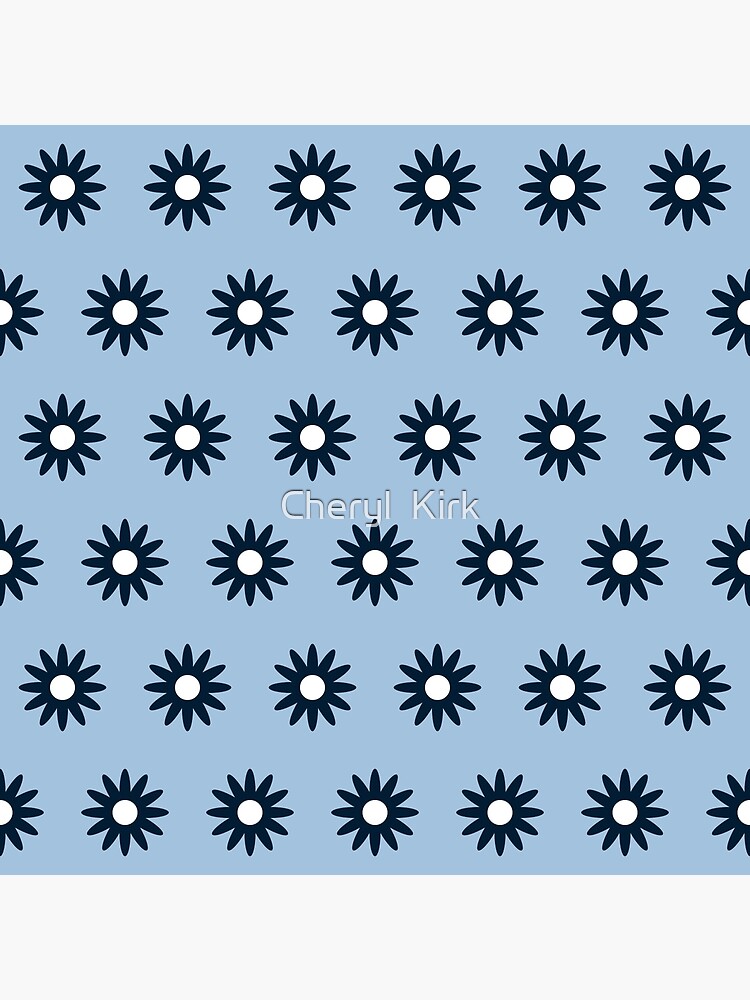 "Moondale Blue Flowers" Poster for Sale by Cheryl Kirk | Redbubble