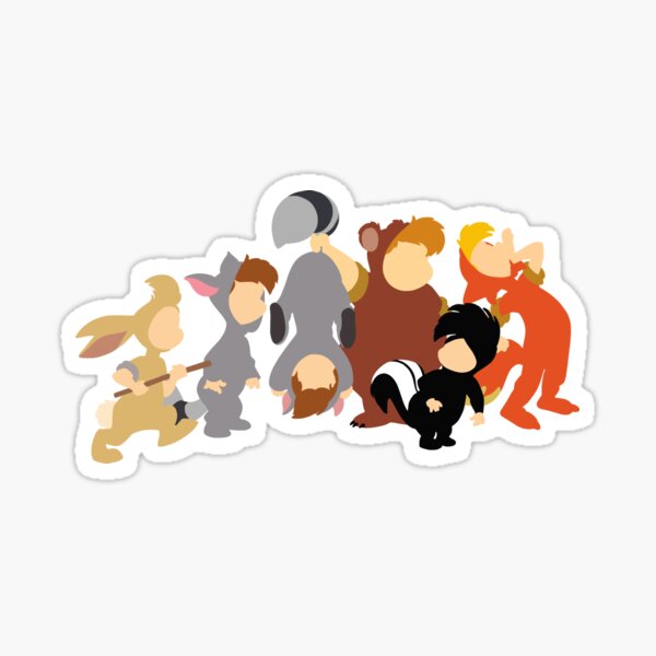 "Mischievous Lads" Sticker for Sale by beefy-lamby | Redbubble