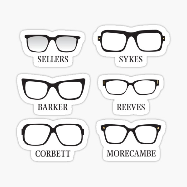 "Funny Glasses" Sticker for Sale by Wildyles | Redbubble