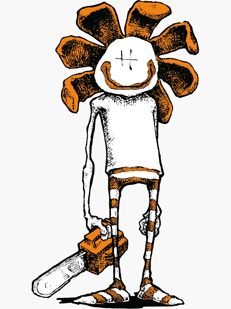 "Daisy Chainsaw" Sticker by ouse | Redbubble