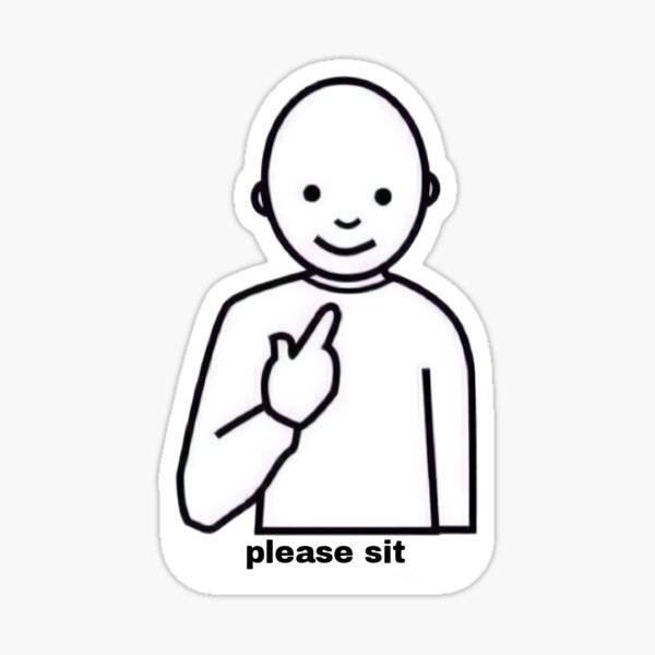 Face Sit Stickers Redbubble