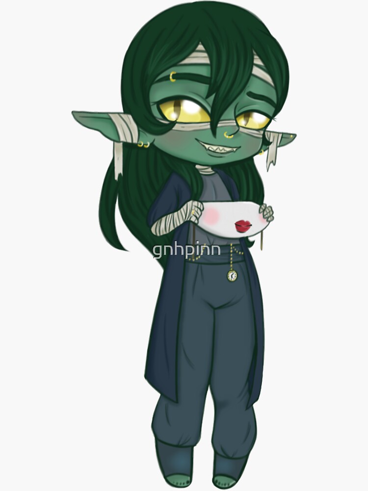 "Critical Role: Nott Chibi" Sticker for Sale by gnhpinn | Redbubble