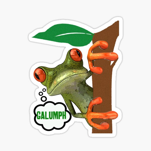 "Galumph Went The Little Green Frog" Sticker for Sale by antsp35 ...