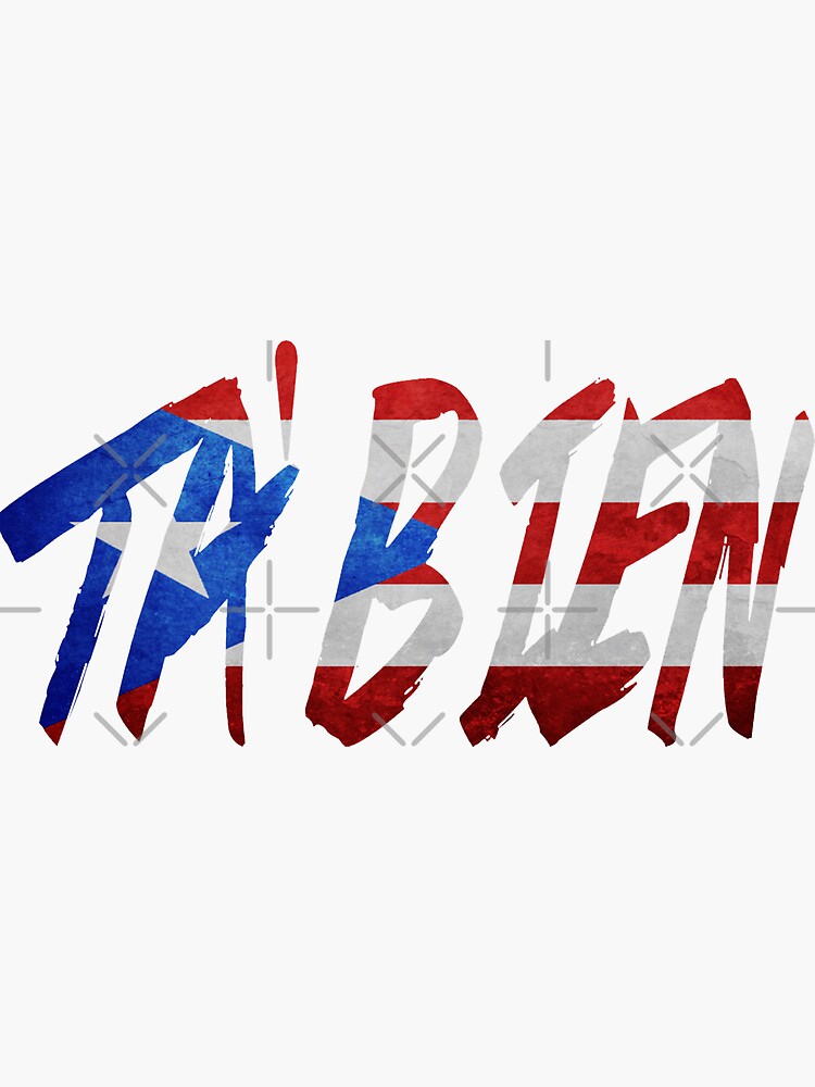 "TA'BIEN" Sticker for Sale by SalsaEsLaCura | Redbubble