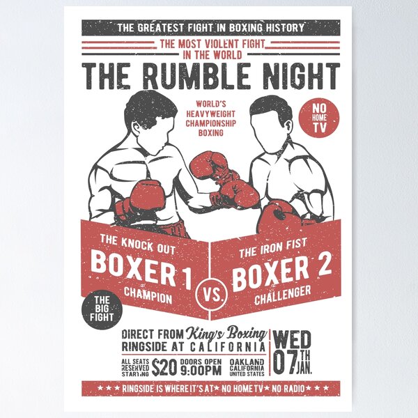 "Classic Boxing" Poster for Sale by ArtemNovus | Redbubble